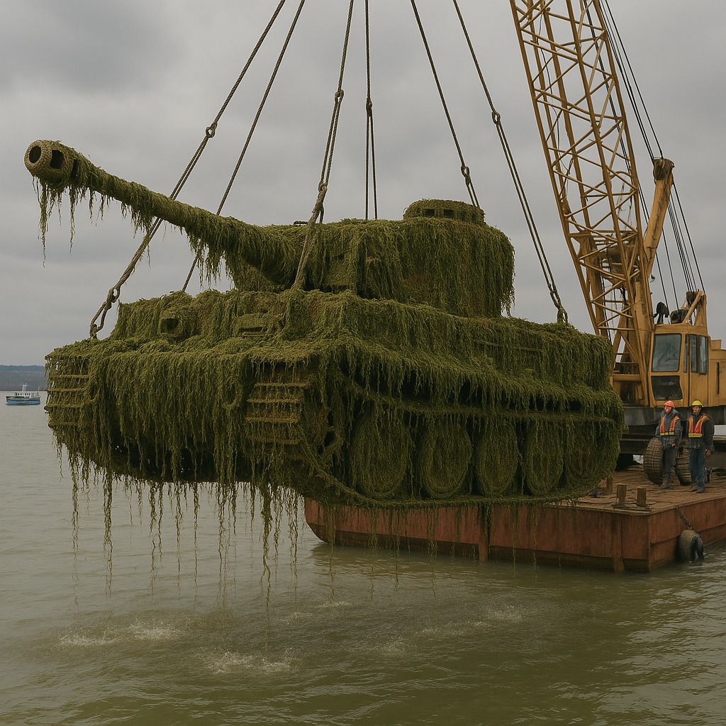 Tigris tank került elő a Balatonból