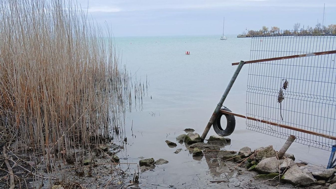 Balaton vízállása: stabil, de alacsony az északi parton is
