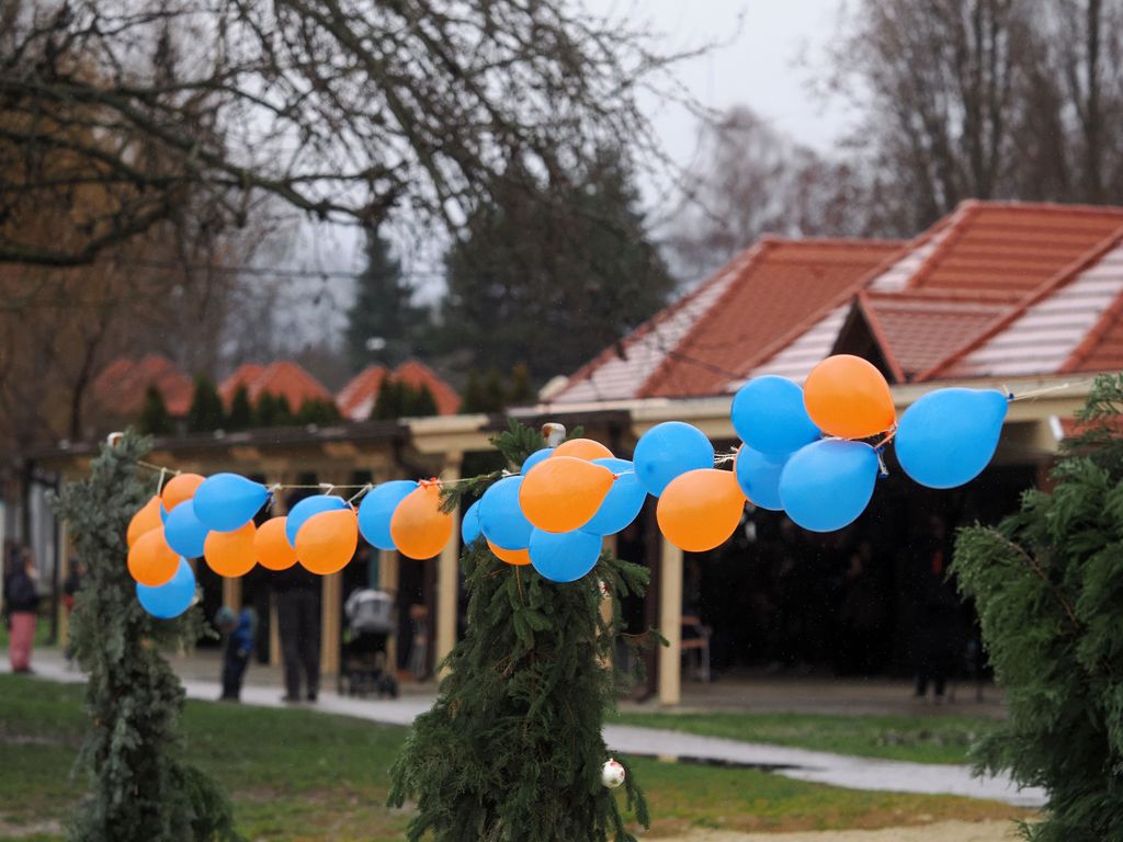 Balatoni karácsonyfa – esőben is felállították