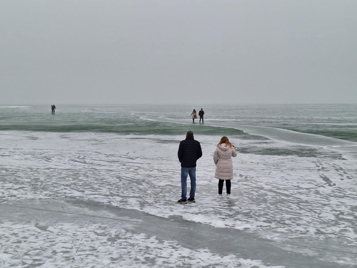 befagyott Balaton: már az űrből is látszik a magyar tenger
