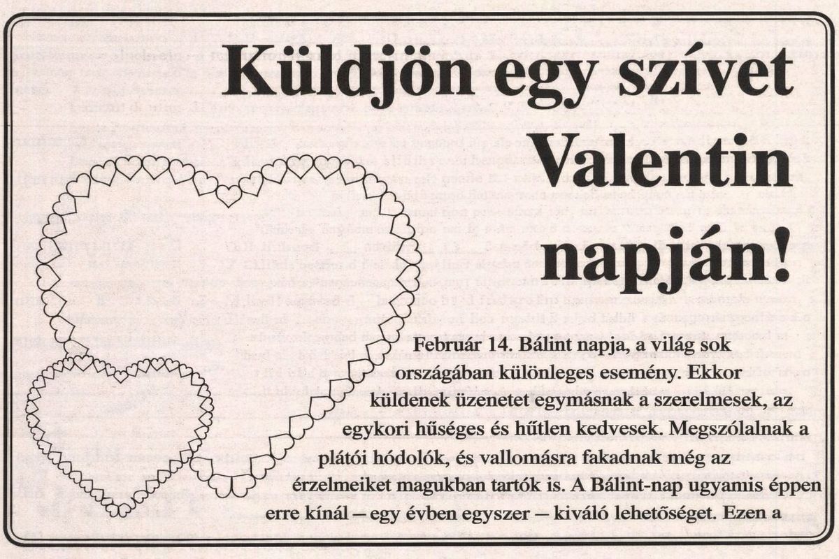 Szerelmes üzenetek az 1990-es évekből
